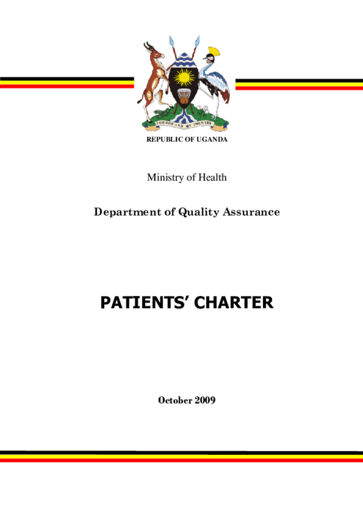 Patients' charter | MOH Knowledge Management Portal